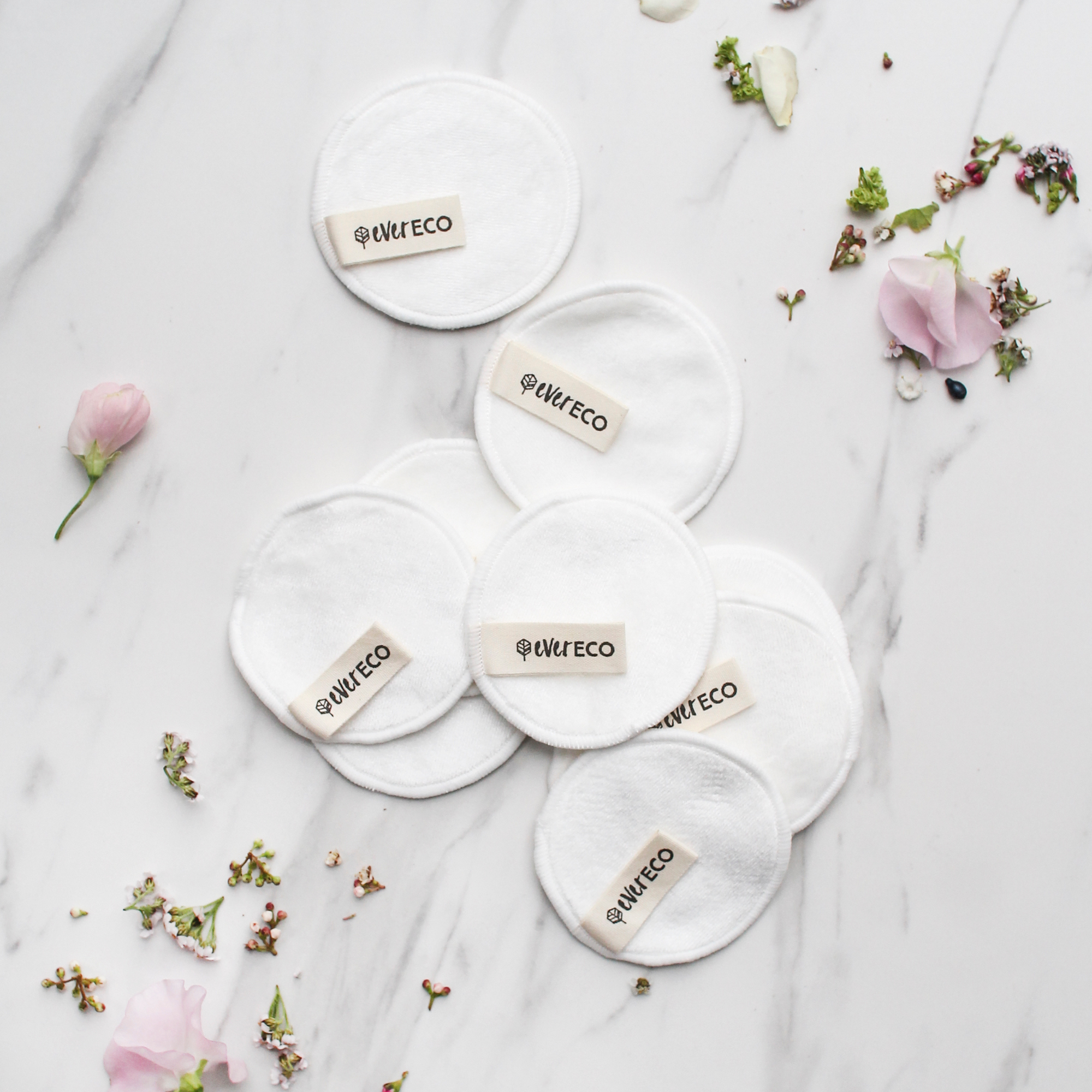 Reusable Bamboo Facial Pads - 10 Pack